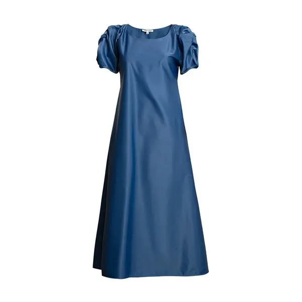 BIANCA POPP Puff Dress With Wrinkled Shoulders - Blue