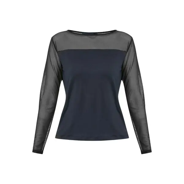 HELEN MCALINDEN Aaliyah Mesh Top - Black