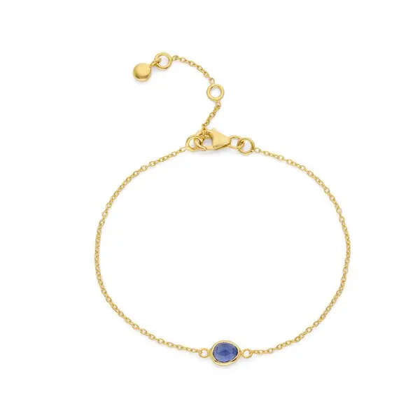 AUREE JEWELLERY Hampton Sapphire & Gold Vermeil Bracelet - Blue