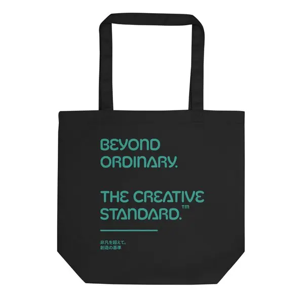 ANCHOR & CREW Beyond Ordinary Creative Standard Recycled Cotton Tote Bag - Black