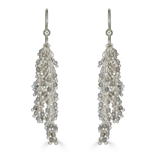 LONI PAUL JEWELRY Labradorite Drizzle Earrings - Silver