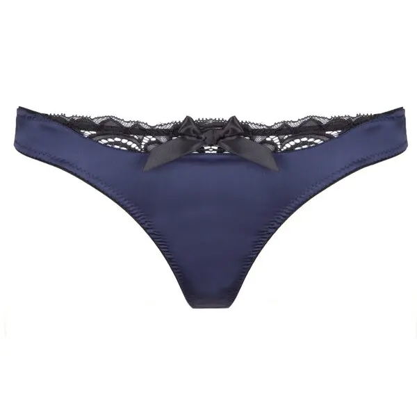 EMMA HARRIS Signature Navy Skinny Thong - Blue