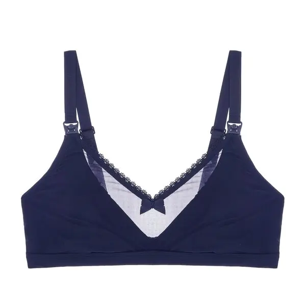 JOURNELLE Victoire Maternity Wireless Bra Midnight - Blue