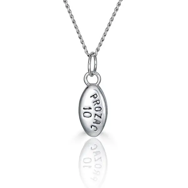 CARTOGRAPHY Stable Prozac Necklace In Sterling - Silver