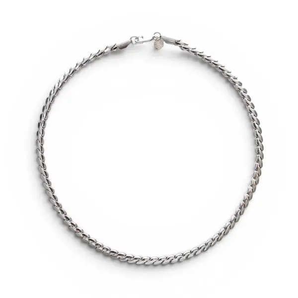 MISS CECILIA Soho Chain Necklace - Silver