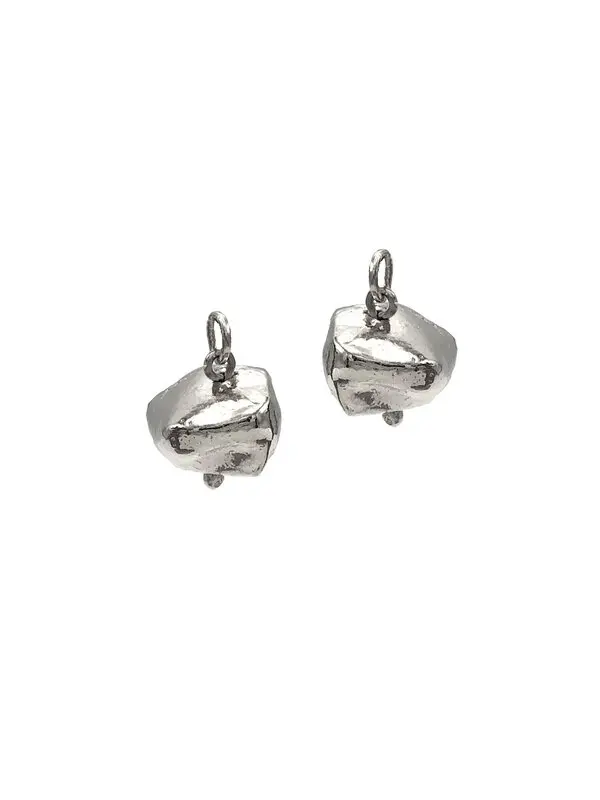 JAREDJAMIN Nugget Earring Charms - Silver