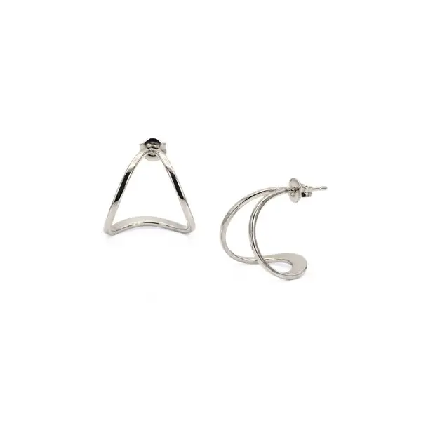 JAREDJAMIN Tabby Earrings - Silver