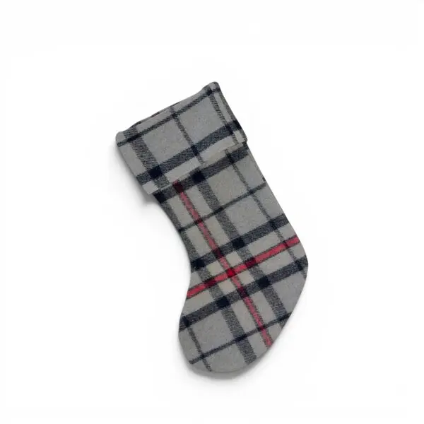 LOOM & COVE Thomson 100% Wool Christmas Stocking - Grey