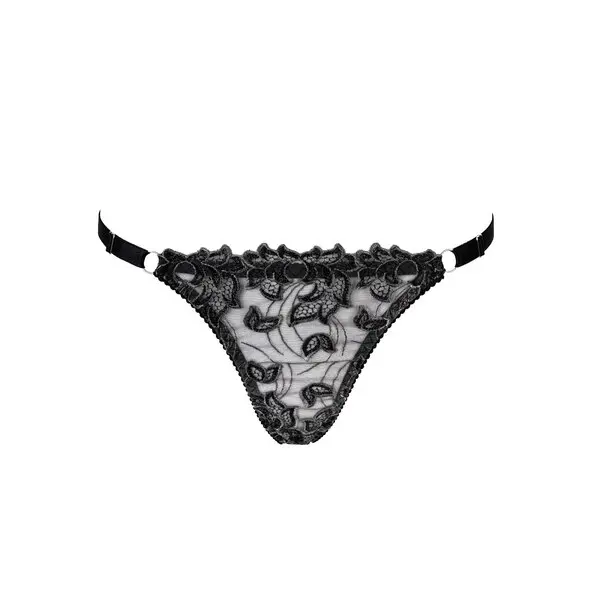 DARILY UNDERWEAR Adjustable Brazilian Panties Ivory - Grey