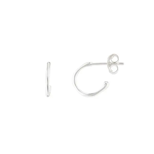 AUREE JEWELLERY Hampton Sterling Hoop Earrings - Silver