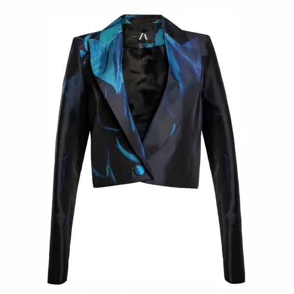 MADEBYZA Tranquilmaré Crop Blazer - Black
