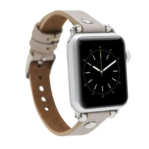 LEATHERE Apple Watch Light Leather Strap Detroit - Grey