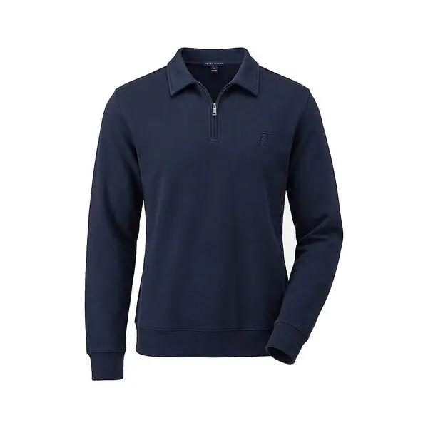 FOSTER TAYLOR Sweat Qtr Zip Collar - Blue