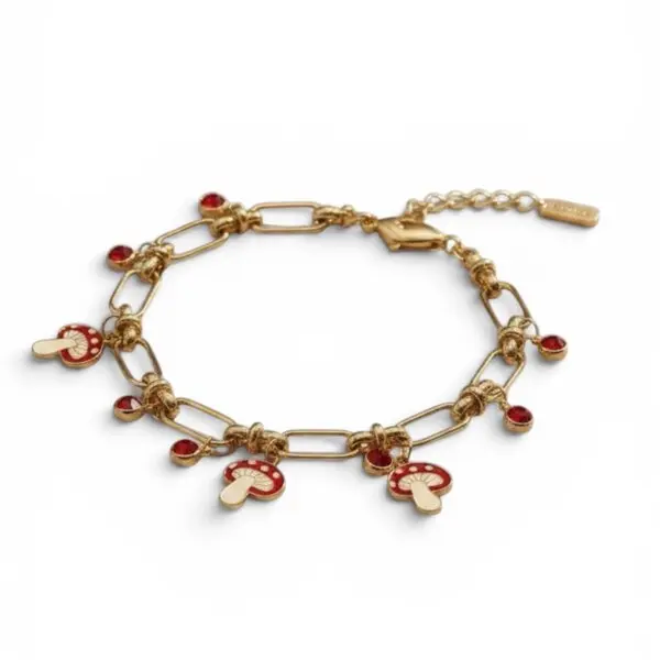 VICKY&NICO Mushroom Muse Bracelet - Red