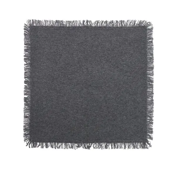 MOHAIR&ANGORA Wool Foulard Caria - Grey