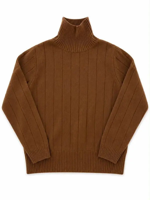 MAISON LOINTAINE Turtleneck Nothing But Me Pure Prestige Cashmere - Brown