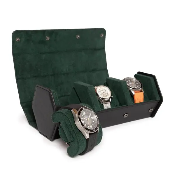 KENNETT WATCHES & ACCESSORIES Kennett Three Piece Hexagon Watch Case & Green - Black