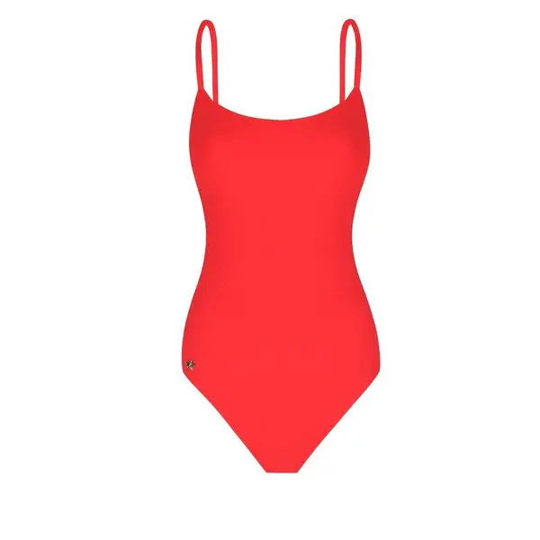 YORSTRULY Xoxo Swimsuit Tigerlily One Piece Swimsuit With Jacqua Fabric - Red