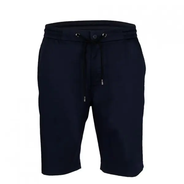 DAVID WEJ Plain Drawstring Shorts – Navy - Blue