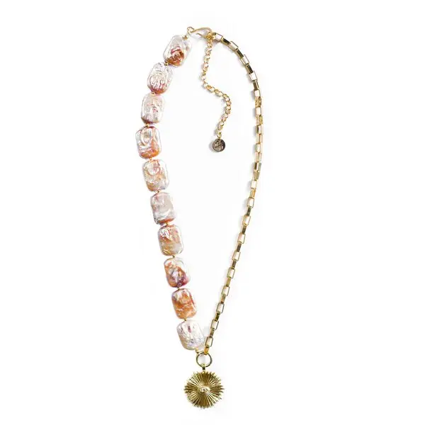 ADRIANA PAPPAS DESIGNS Eye On You Necklace - Yellow
