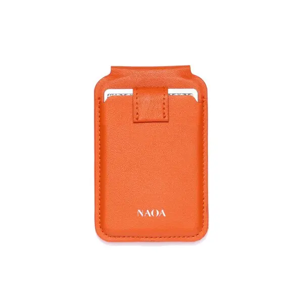 NAOA Magsafe Wallet & Phone Stand Tangerine - Orange