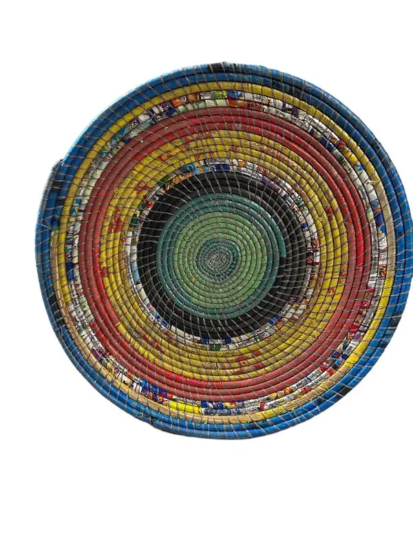 Botanical Boys Zambian Wall Basket Fifty Two - Brown