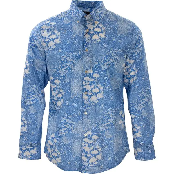 LORDS OF HARLECH Morris Paisley Floral - Blue