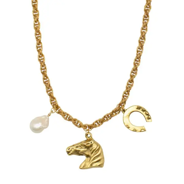 ALEXIE OF ATHENS Lucky Heirloom Convertible Belt & Necklace Chain - Gold