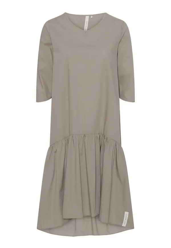GROBUND The Manilla Dress – The Bohemian In Clay - Brown