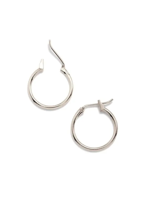 JAREDJAMIN Kahlo Hoop Click-top Earrings - Silver