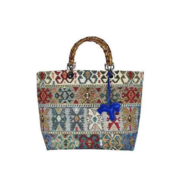 RUJ HERITAGE Picnic Bag Jacquard - Blue