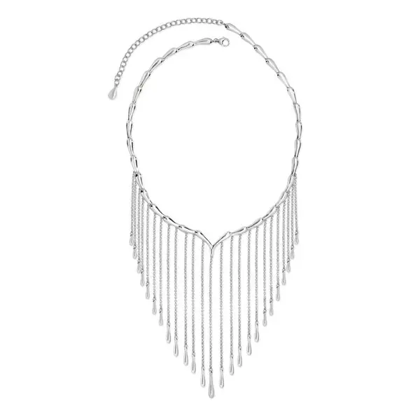 LUCY QUARTERMAINE Falling Necklace - Silver