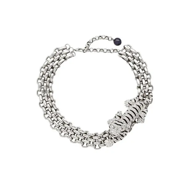 STEPHANIE BROWNE AUSTRALIA The Roaring Tiger Necklace - Silver