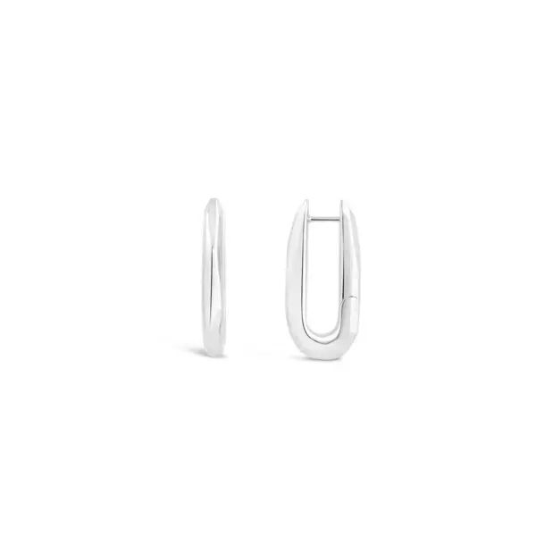 DINNY HALL Thalassa Link Hoops - Silver
