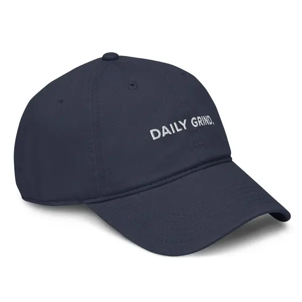 ANCHOR & CREW Navy Gustatory Daily Grind. Cotton Embroidered Cap - Blue