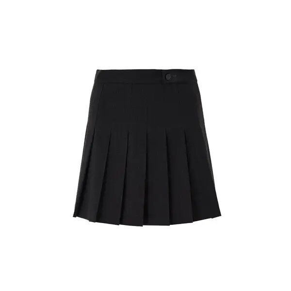LITA COUTURE Wool Blend Mini Skirt - Black
