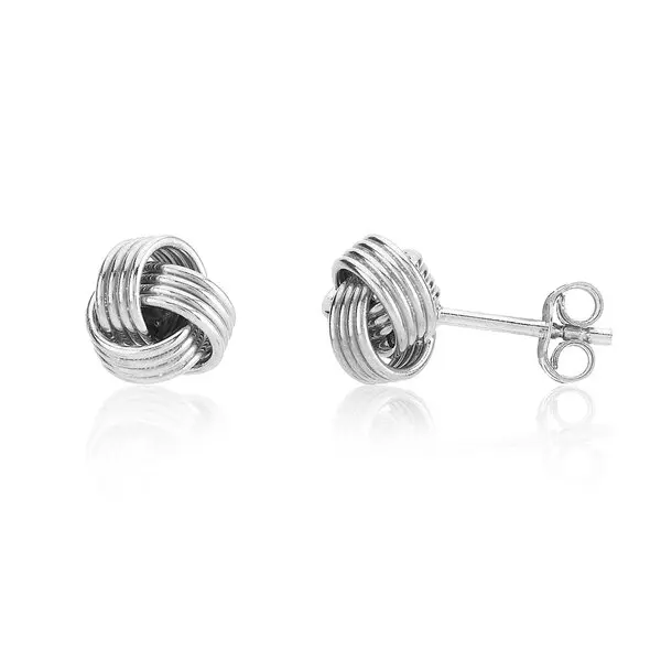 AUREE JEWELLERY Cranley Sterling Triple Knot Stud Earrings - Silver