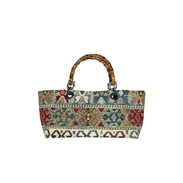 RUJ HERITAGE Mini Picnic Bag Jacquard - Blue