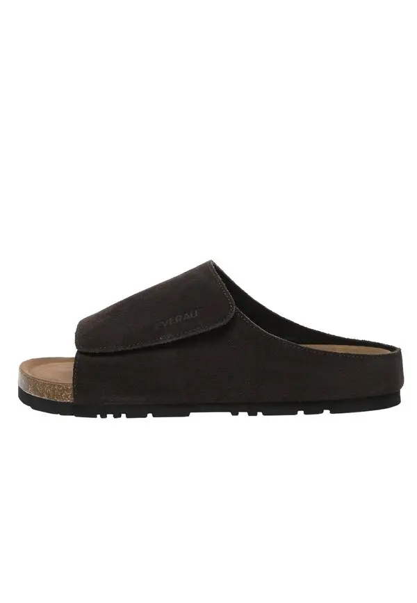 EVERAU AUSTRALIA Jacky Leather Sandals In Chocolate - Brown