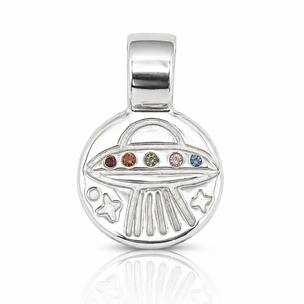 THE LILA LOBSTER Ufo Charm - Silver