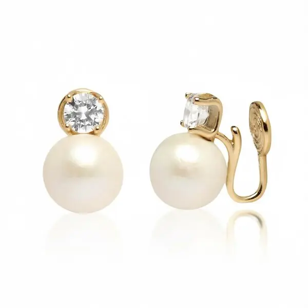 NINEMOO Lumiè Re Perle Ear Clips - Gold