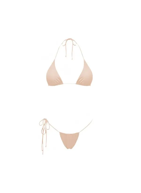 DEAR LOVER Neutrals Peach Bellini Bikini Set - Orange