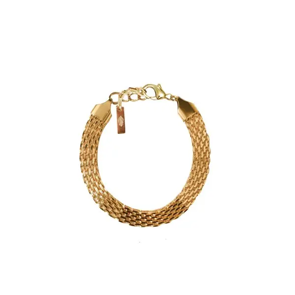 ADRIANA PAPPAS DESIGNS Vintage Mesh Chain Bracelet - Gold