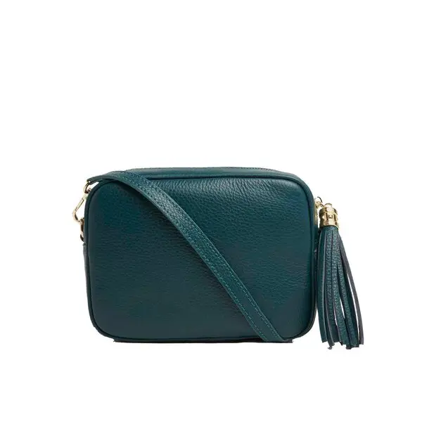 BETSY & FLOSS Verona Crossbody Tassel Bag In Teal - Green