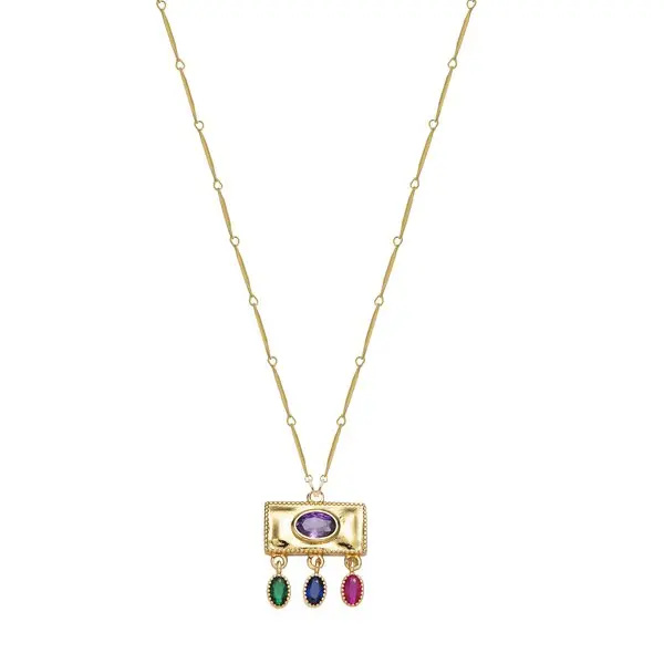 ADRIANA PAPPAS DESIGNS Bejeweled Necklace - Gold