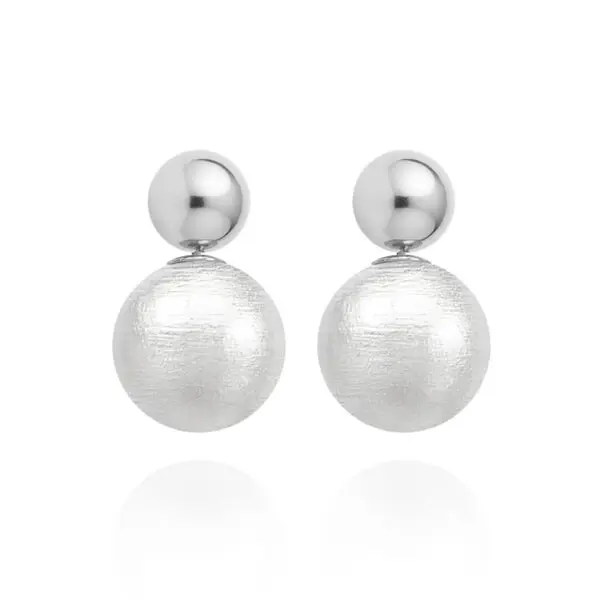 SAULE LABEL Lilou Earrings In Frost - Silver