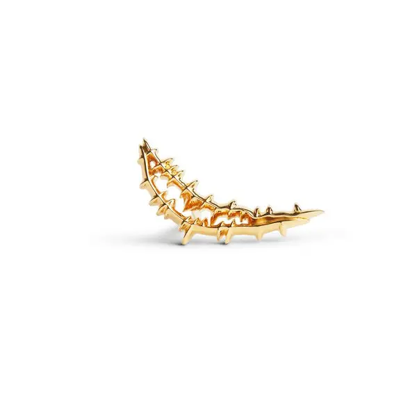 KASUN LONDON Smile Stud Earrings Vermeil - Gold