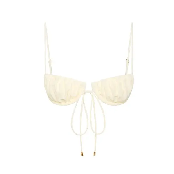 AURA MARIS Verus Underwire Draped Bralette - White