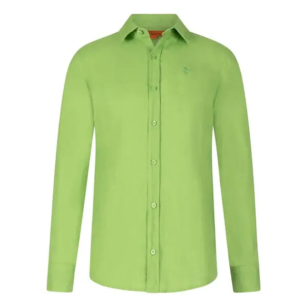 MAISON TANGERINE Pistachio Linen Shirt For - Green