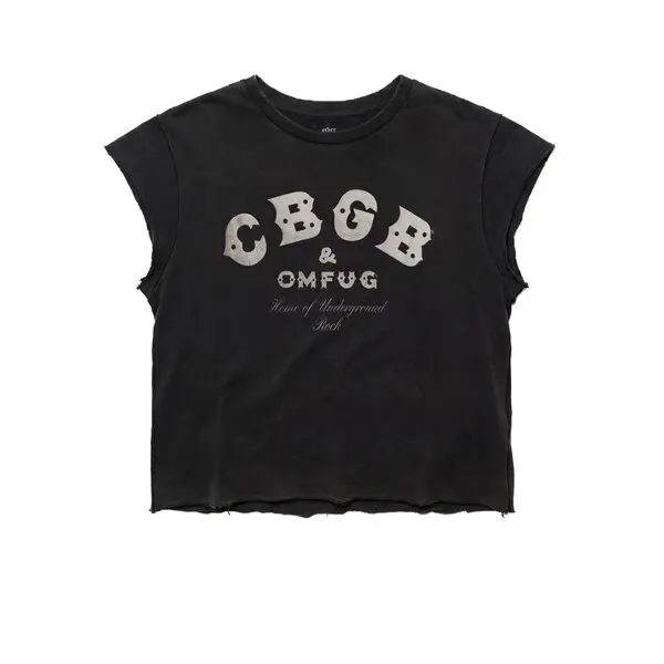 OTHER UK Cbgb Raw Edge T-shirt - Black